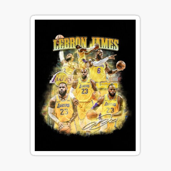 "Lebron James Collage" Sticker for Sale by markusschwarz | Redbubble