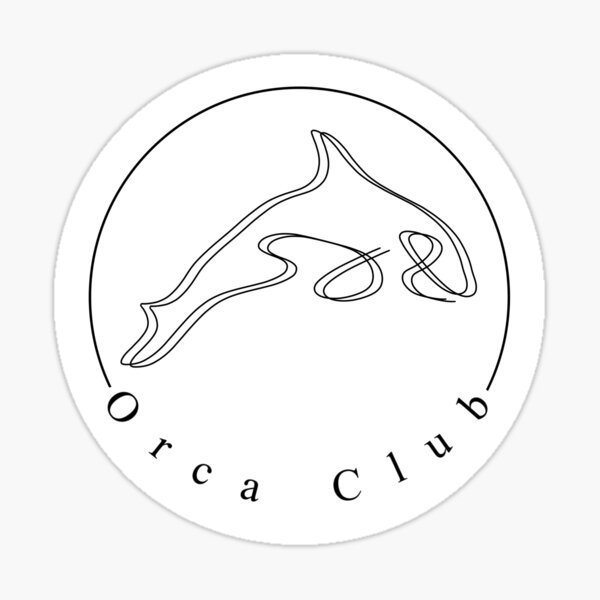 "The Orca Club" Sticker by FromL-C | Redbubble