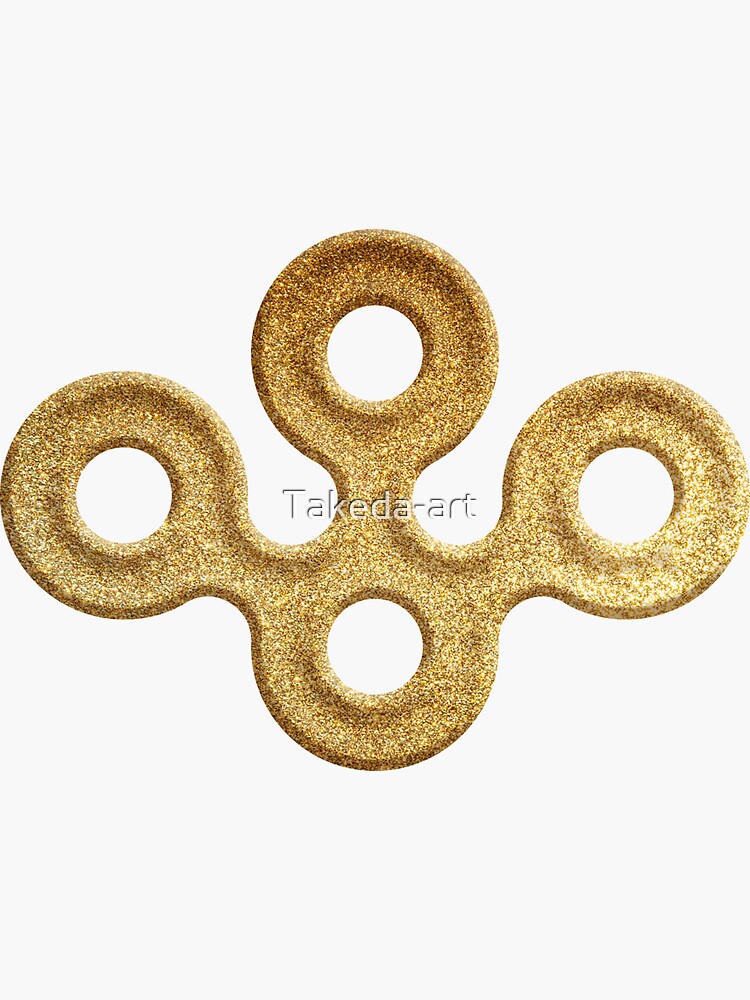 "Osaka Prefecture Symbol in Gold Faux" Sticker by Takeda-art | Redbubble