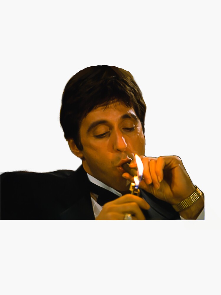 "Scarface - Tony Montana" Sticker by Alvinaelgs | Redbubble