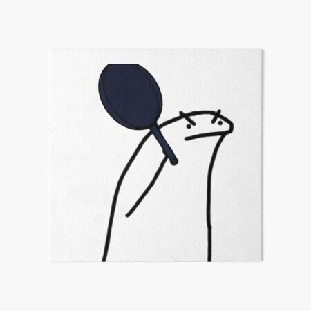 "FLORK HOLDING PAN FLORK STICKER" Art Board Print by NEW-YORK-STYLE ...
