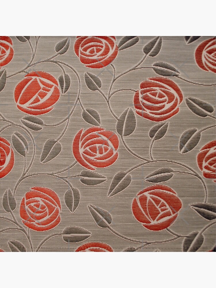 "Charles Rennie Mackintosh roses,Mackintosh abstract rose,red" Art ...