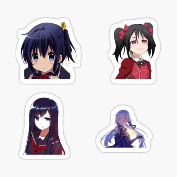 "anime girls" Sticker by La-lune-rouge | Redbubble