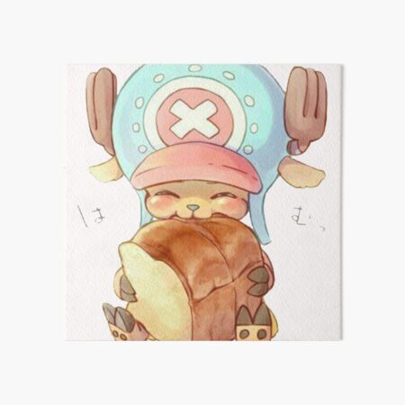 "Super Kawaii Tony Tony Chopper Eating Brioche!" Art Board Print by ...