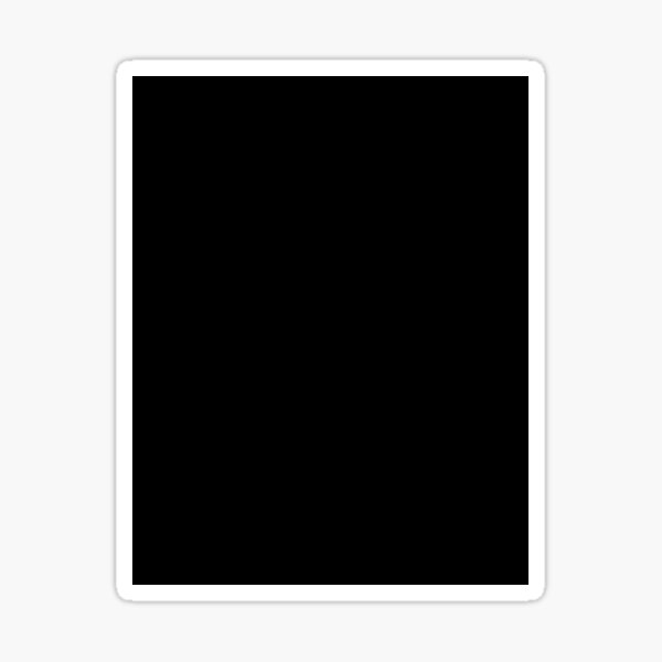 "Plain black" Sticker for Sale by EF-fashion | Redbubble