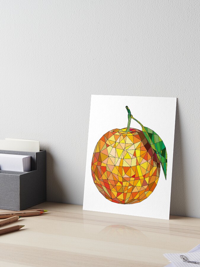 "ORANGE - CUBIST MOSAIC" Art Board Print for Sale by Chris Hemming ...