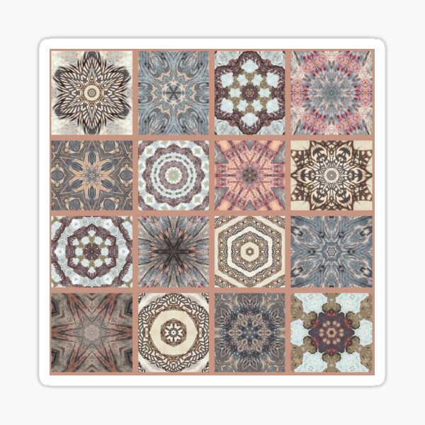 "Pastel Forest Patchwork" Sticker for Sale by Sugarloafdesign | Redbubble