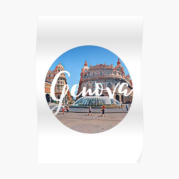 "Vintage Genova!" Poster for Sale by RufderFreiheit | Redbubble
