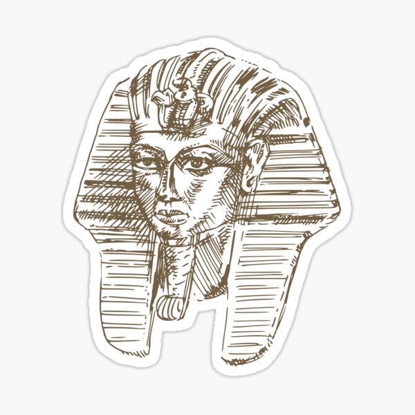 "King Tutankhamun" Sticker by CivilizActions | Redbubble