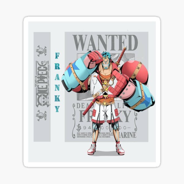 "One Piece Franky" Sticker for Sale by JocelynBruen | Redbubble
