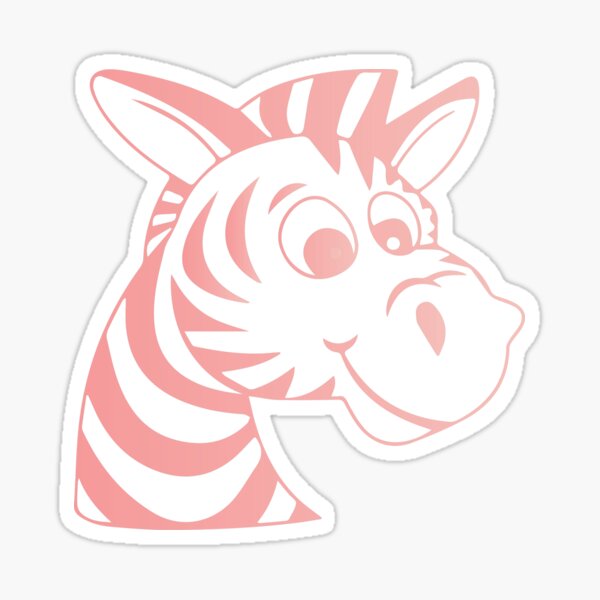 "Colorful Zebra Sticker for kids Cute Zebra Stickers Zebra drawing ...