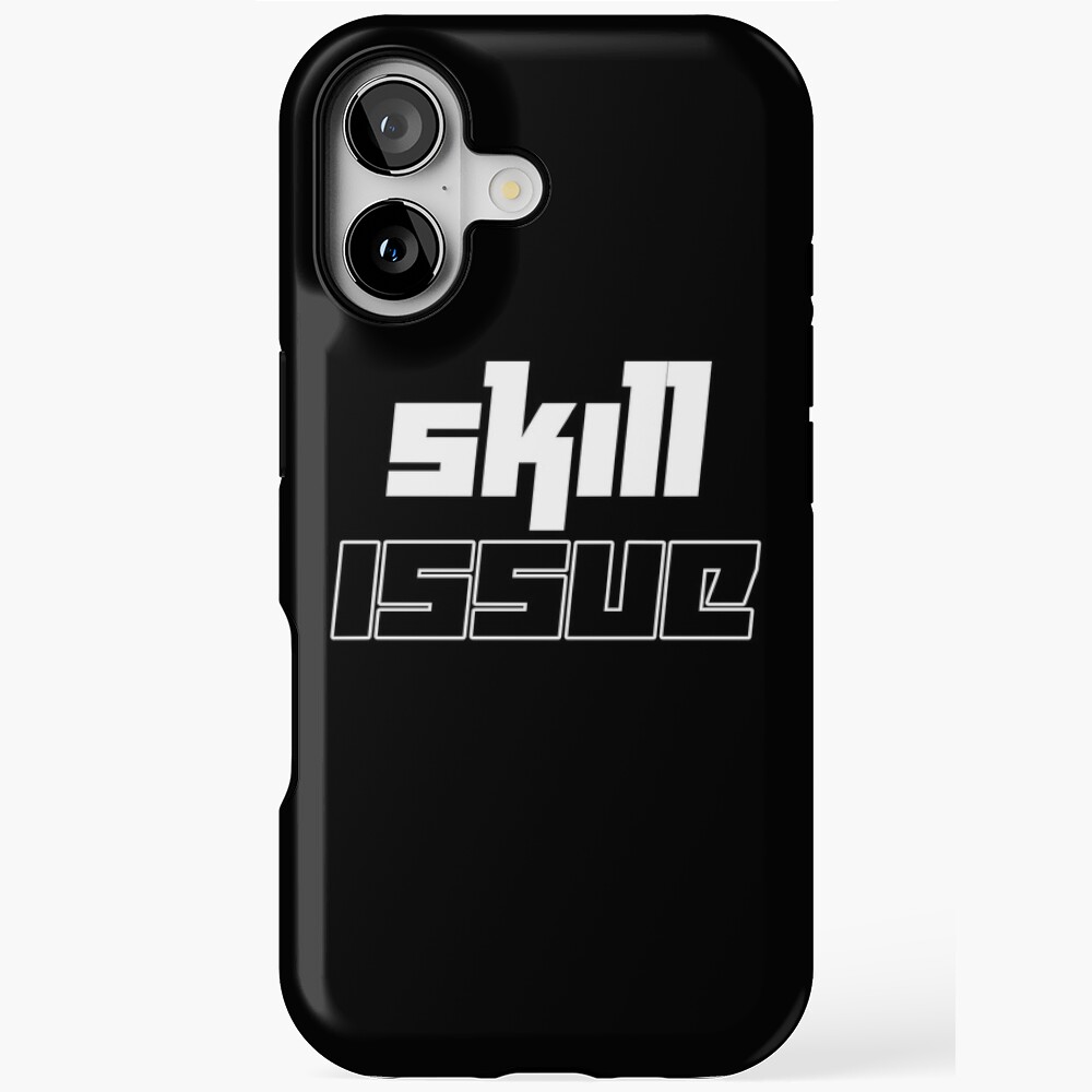 "Skill Issue Typographic Meme" Sticker for Sale by kosmicwaffle | Redbubble