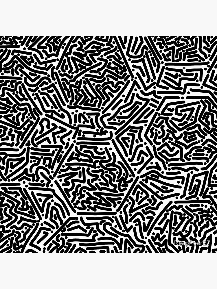 "abstract art(black and white)" Sticker for Sale by ReapPear27 | Redbubble
