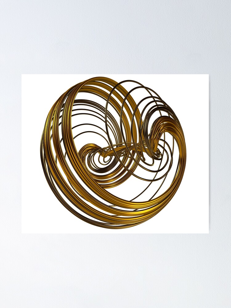 Póster «Teoría del caos, efecto mariposa - Atractor caótico de Aizawa ...