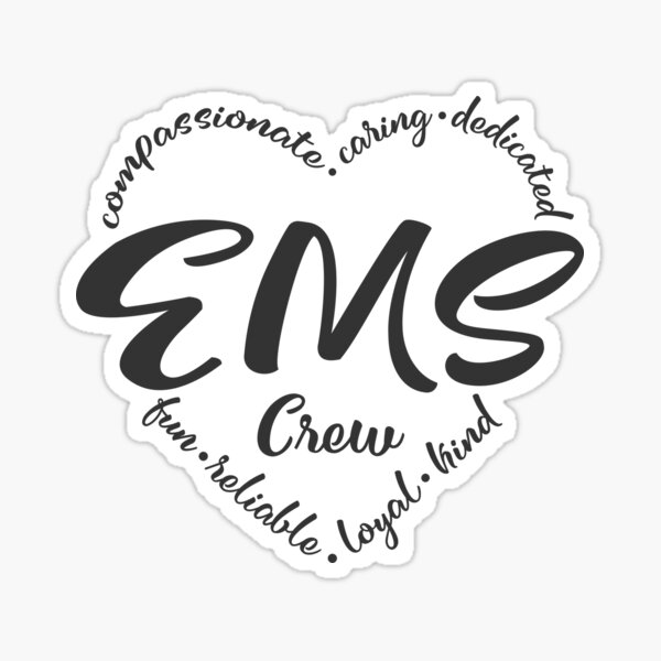 "EMS, tech, Emergency services, ems crew" Sticker for Sale by ...