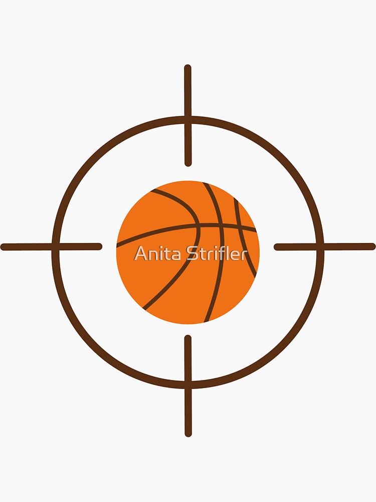 "Basketball target" Sticker by anitastrifler | Redbubble
