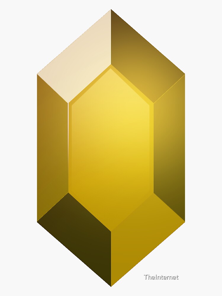 "Gold Rupee Sticker" Sticker for Sale by TheInternet | Redbubble