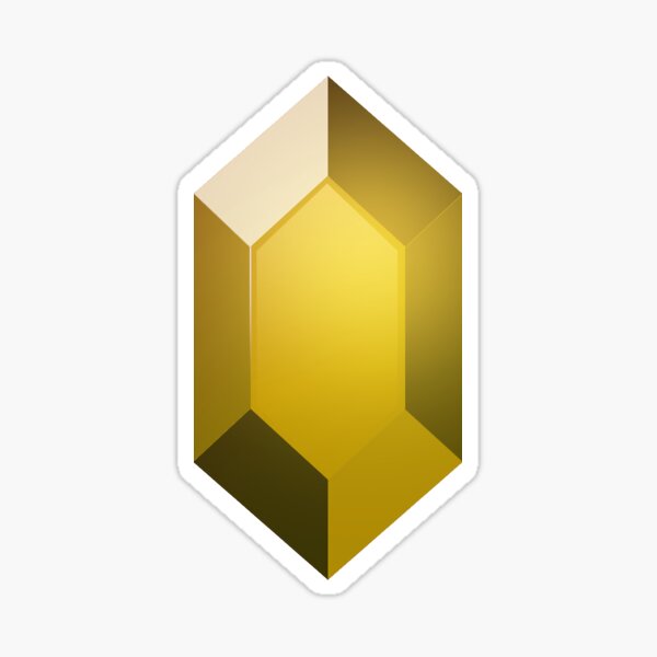 "Gold Rupee Sticker" Sticker for Sale by TheInternet | Redbubble