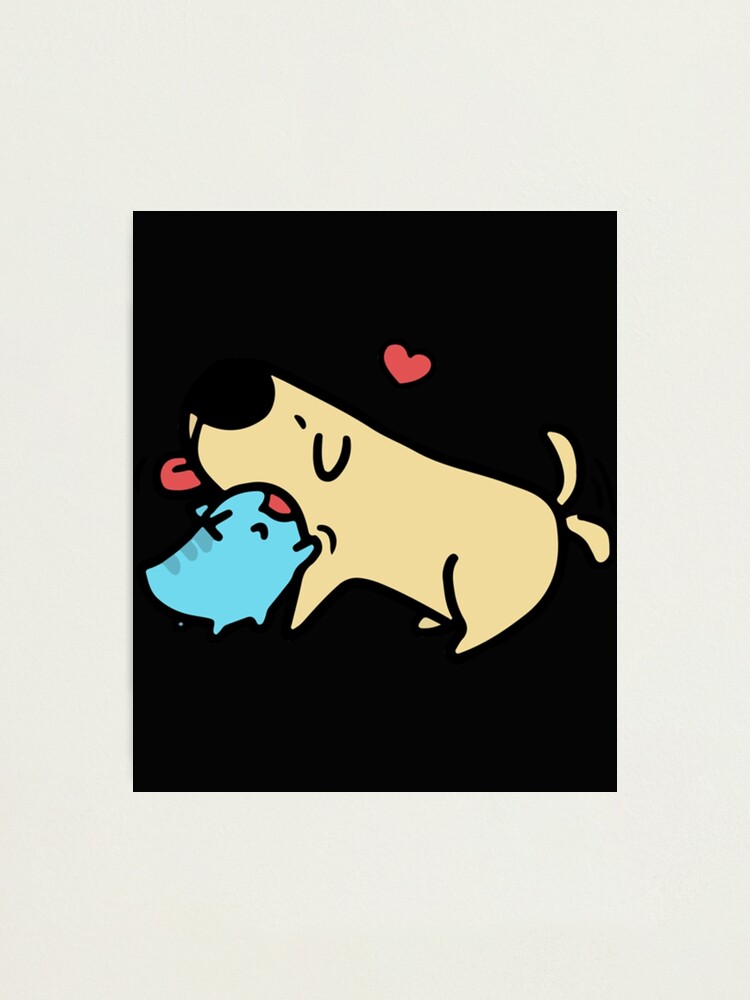 "Dog and Cat Love, Bugcat Capoo, bug cat " Photographic Print for Sale ...