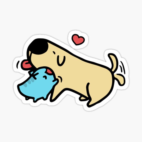 Pegatina «Amor de perros y gatos, Bugcat Capoo, gato insecto» de Bananastorer | Redbubble