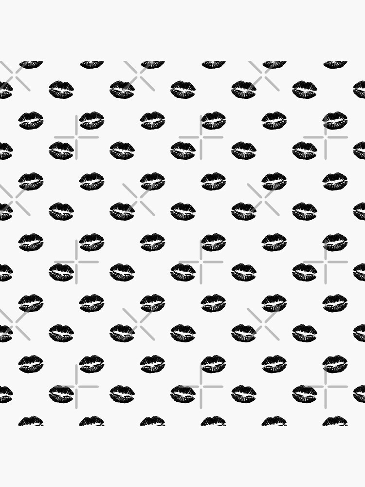 "lips black and red patterns lips geometric graphic black Pattern ...