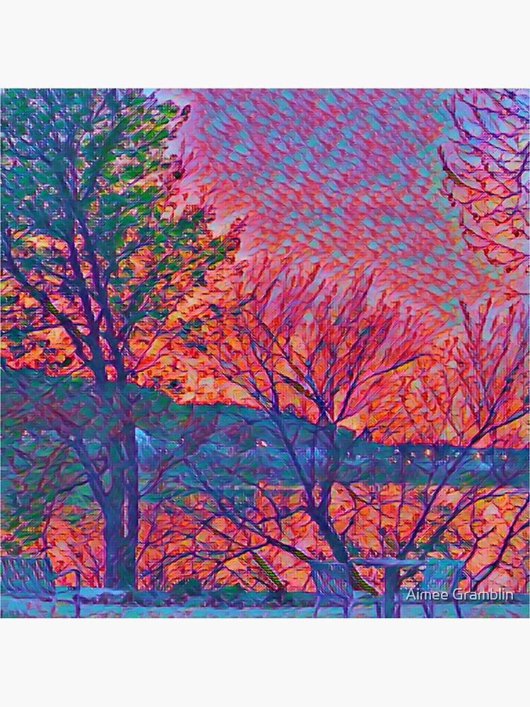 "Artsy Trees " Sticker for Sale by AimeeGramblin | Redbubble