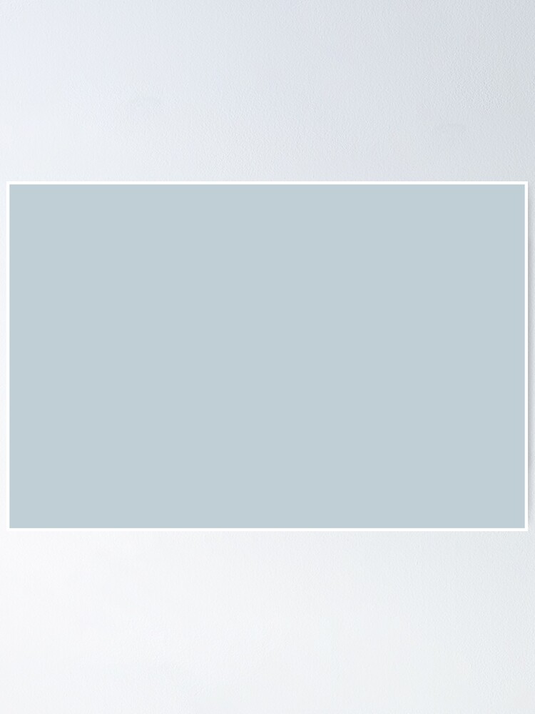Póster «El color sólido gris azulado pálido empareja los recuerdos de ...
