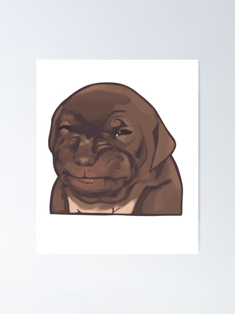 "disgusted puppy meme" Poster for Sale by Zafirobladen | Redbubble