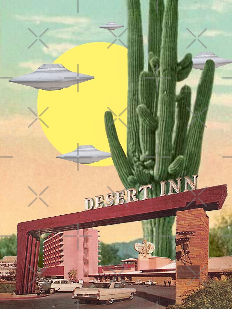 "Desert Inn // UFOs Landing" Poster for Sale by MsGonzalez | Redbubble