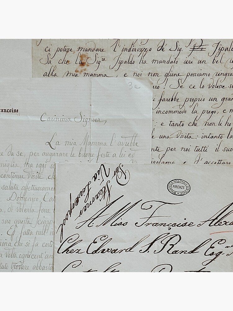 Cursive Lettering Collage Premium Matte Vertical Poster sold by ...