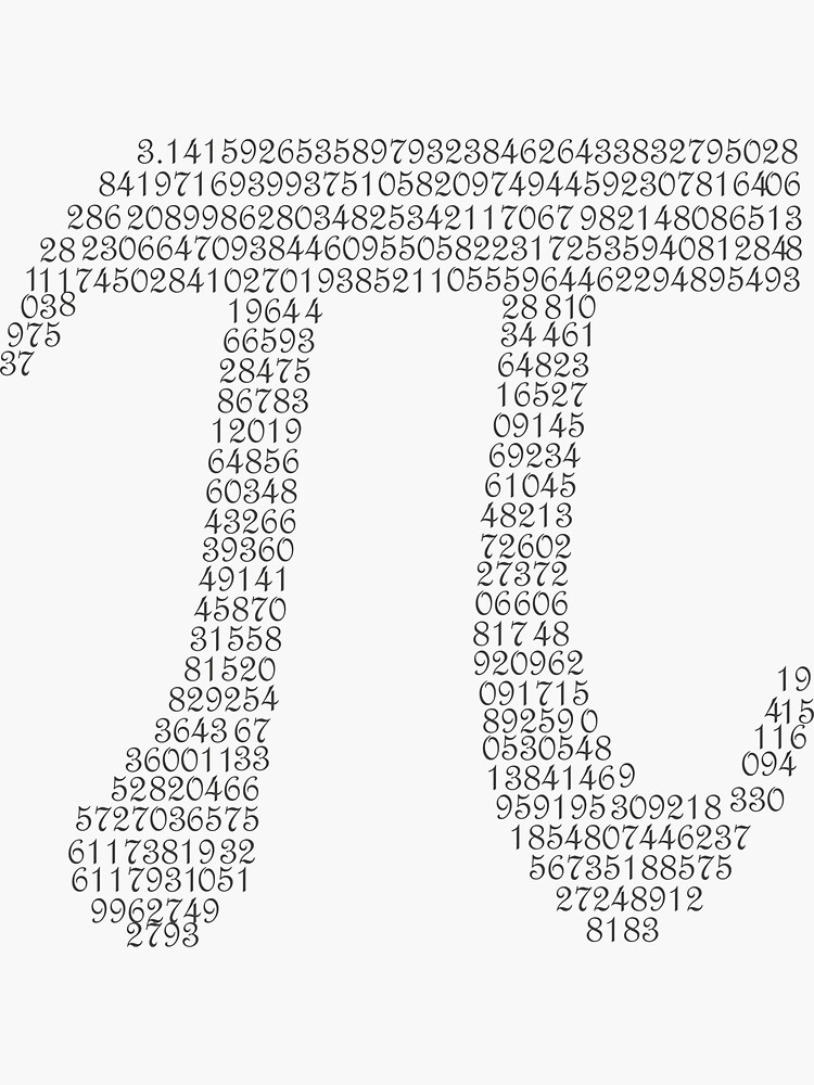 "Pi (π) symbol blue color design" Sticker by sankdhorje | Redbubble