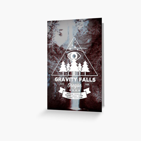 "Visit Gravity Falls, Oregon!" Greeting Card by baselinegraphix | Redbubble