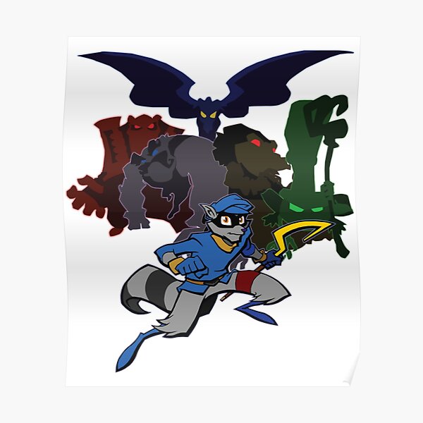 "Sly Cooper and The Fiendish Five " Poster for Sale by PeuPena | Redbubble