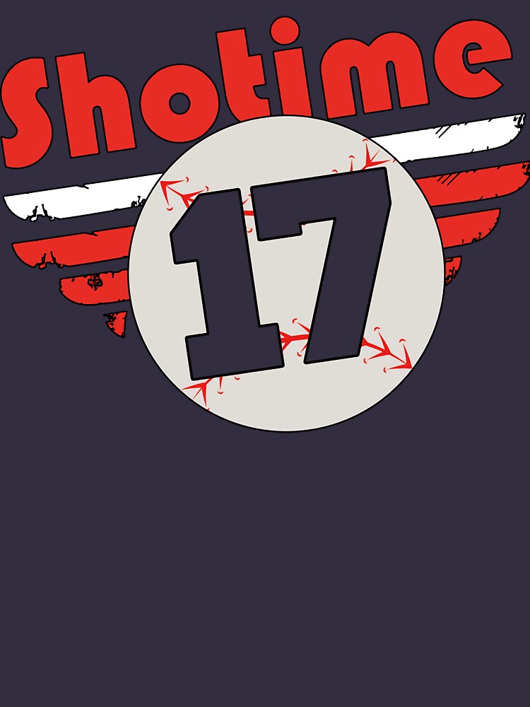 "It's Shotime Shohei Ohtani Baseball 17 Gameday Number 17 Fans Retro ...