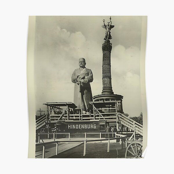 "Paul Von Hindenburg Statue" Poster for Sale by HistoricalPlace | Redbubble