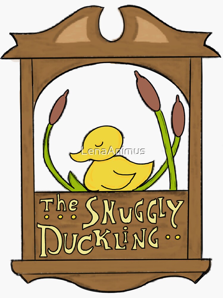 "Rapunzel; Snuggly Duckling" Sticker for Sale by LenaAnimus | Redbubble