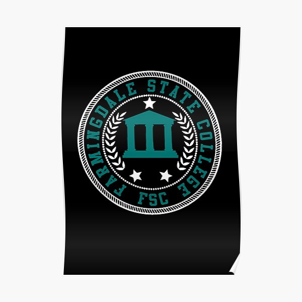 "Farmingdale state College logo" Poster for Sale by MyUniversity ...