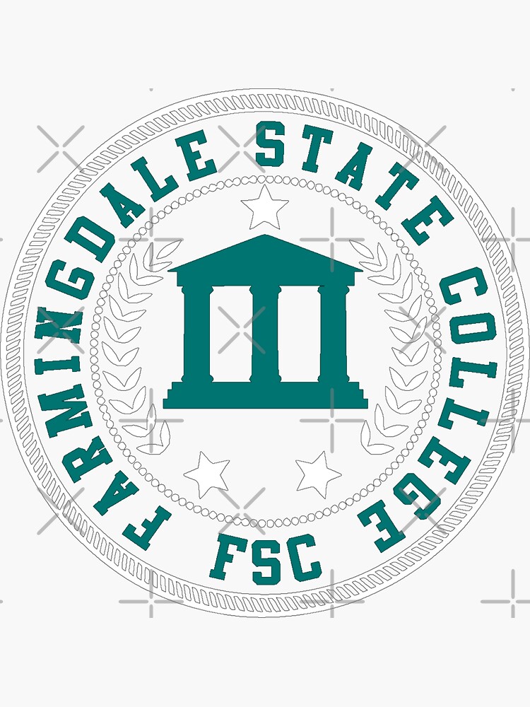 "Farmingdale state College logo" Sticker for Sale by MyUniversity ...