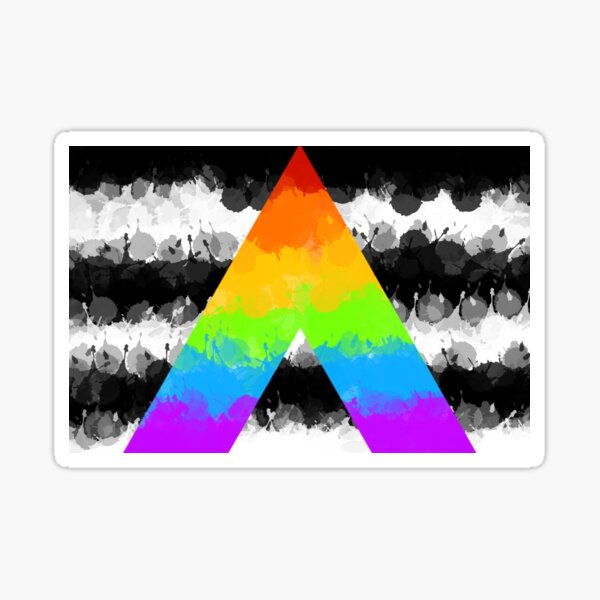 "LGBTQ+ Straight Ally Pride Flag" Sticker by DuckvilleStudio | Redbubble