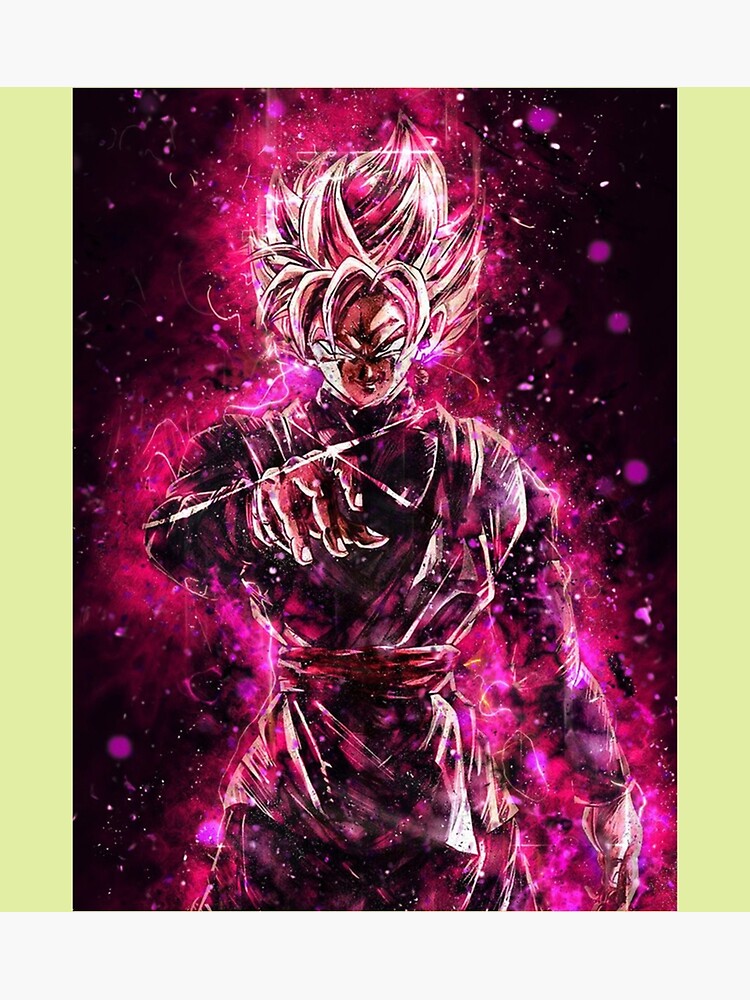 Póster «Goku Ultra Instinto Rosa Negra» de AnnabellParker | Redbubble