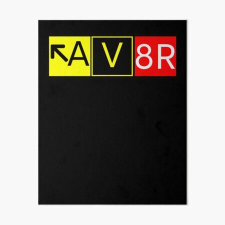 "AV8R Aviator Airport Taxiway Sign Aviation for Aviators" Art Board ...