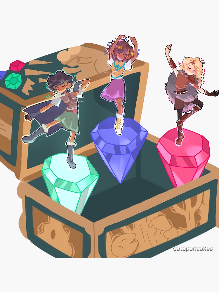 "Calamity Trio Gems" Sticker for Sale by datapancakes | Redbubble