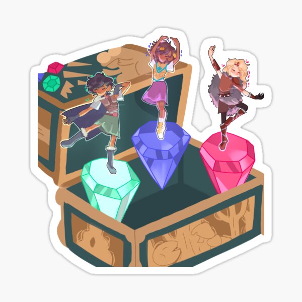 "Calamity Trio Gems" Sticker for Sale by datapancakes | Redbubble
