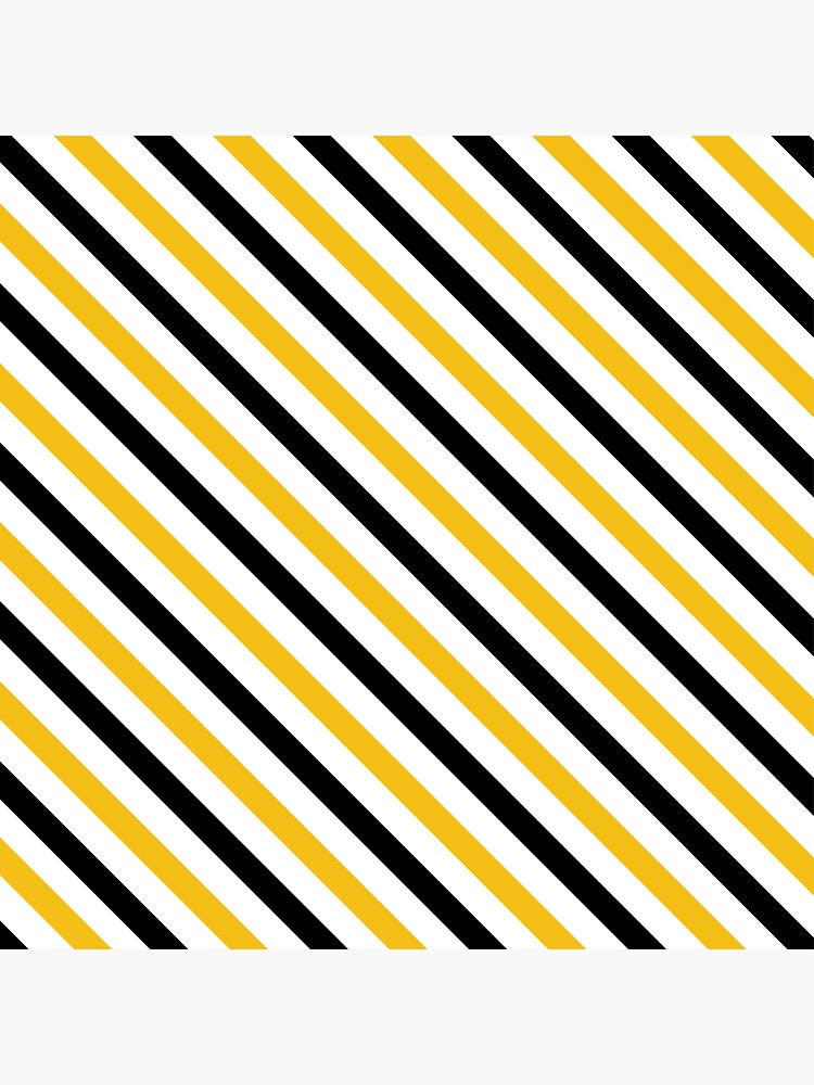 "Yellow Stripes" Sticker by JustFlashy | Redbubble