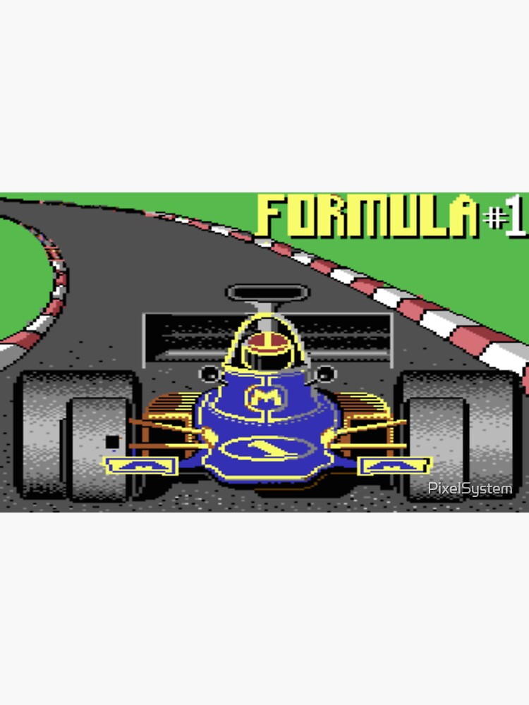"Formula 1 Retro" Sticker by PixelSystem | Redbubble