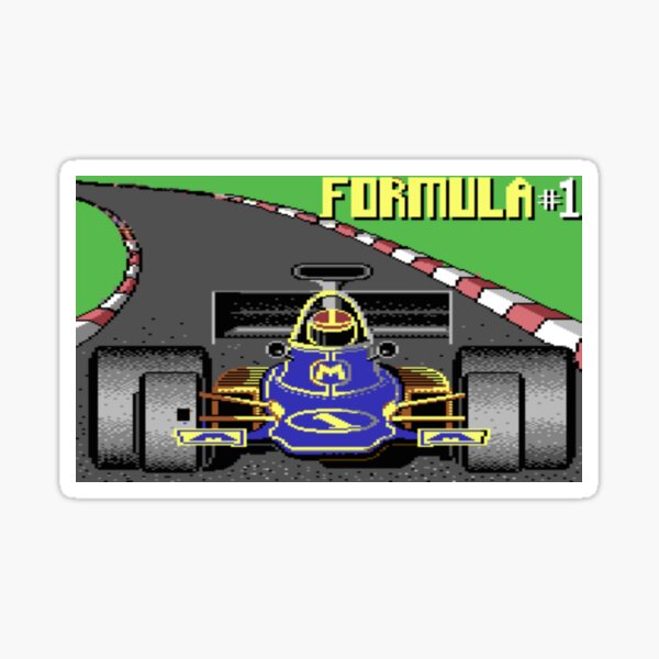 "Formula 1 Retro" Sticker by PixelSystem | Redbubble
