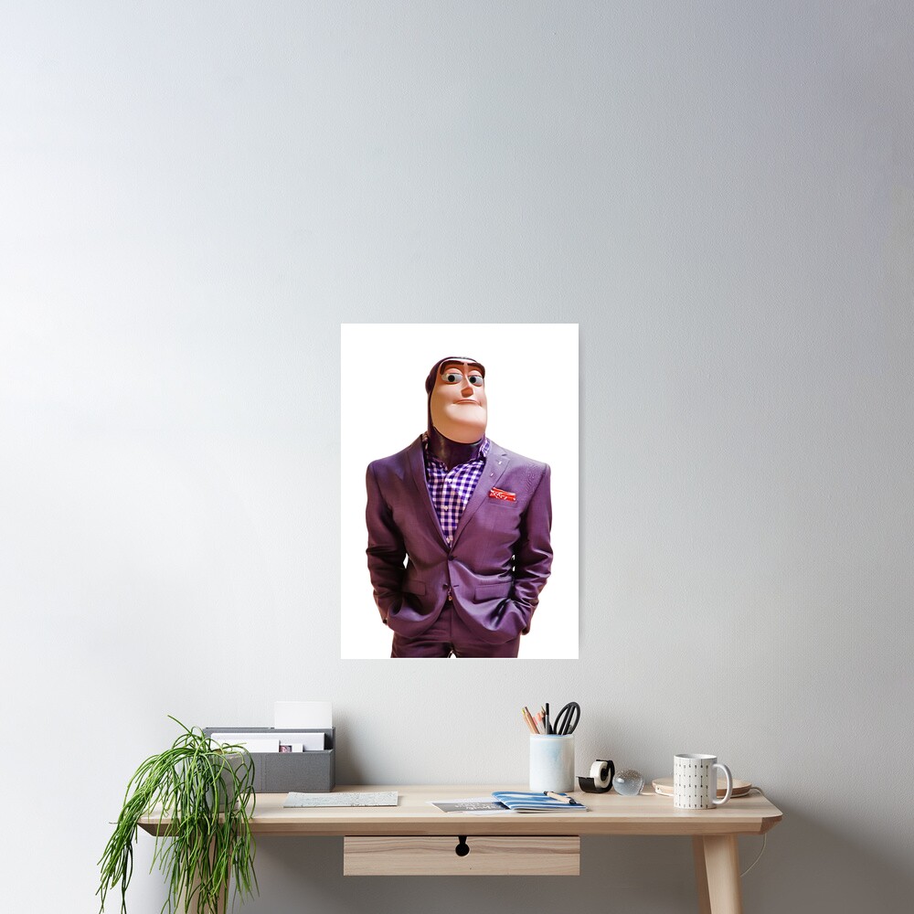 "buzz meme suit GIGACHAD" Poster by freestylestore | Redbubble