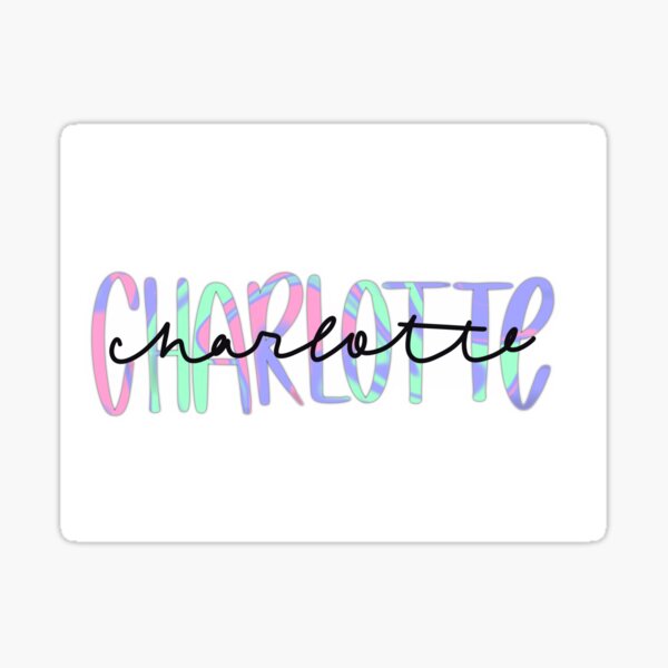 "Charlotte" Sticker for Sale by rmarder | Redbubble
