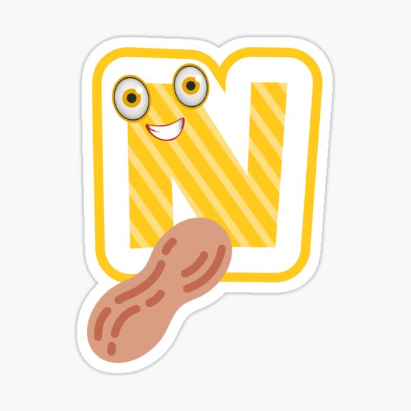 "Copy of Letter N, Alphabet N" Sticker by Fashionxj | Redbubble