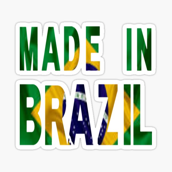 "made in brazil" Sticker by nigejohn | Redbubble